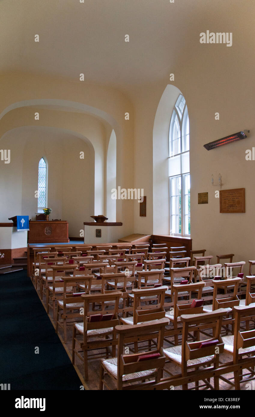 Interior shot of Struan Church situated at Old Struan in Northern ...
