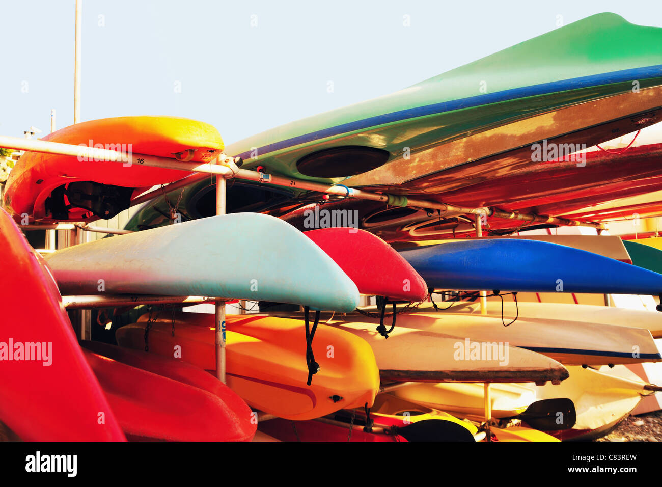 Kayak storage racks hi-res stock photography and images - Alamy
