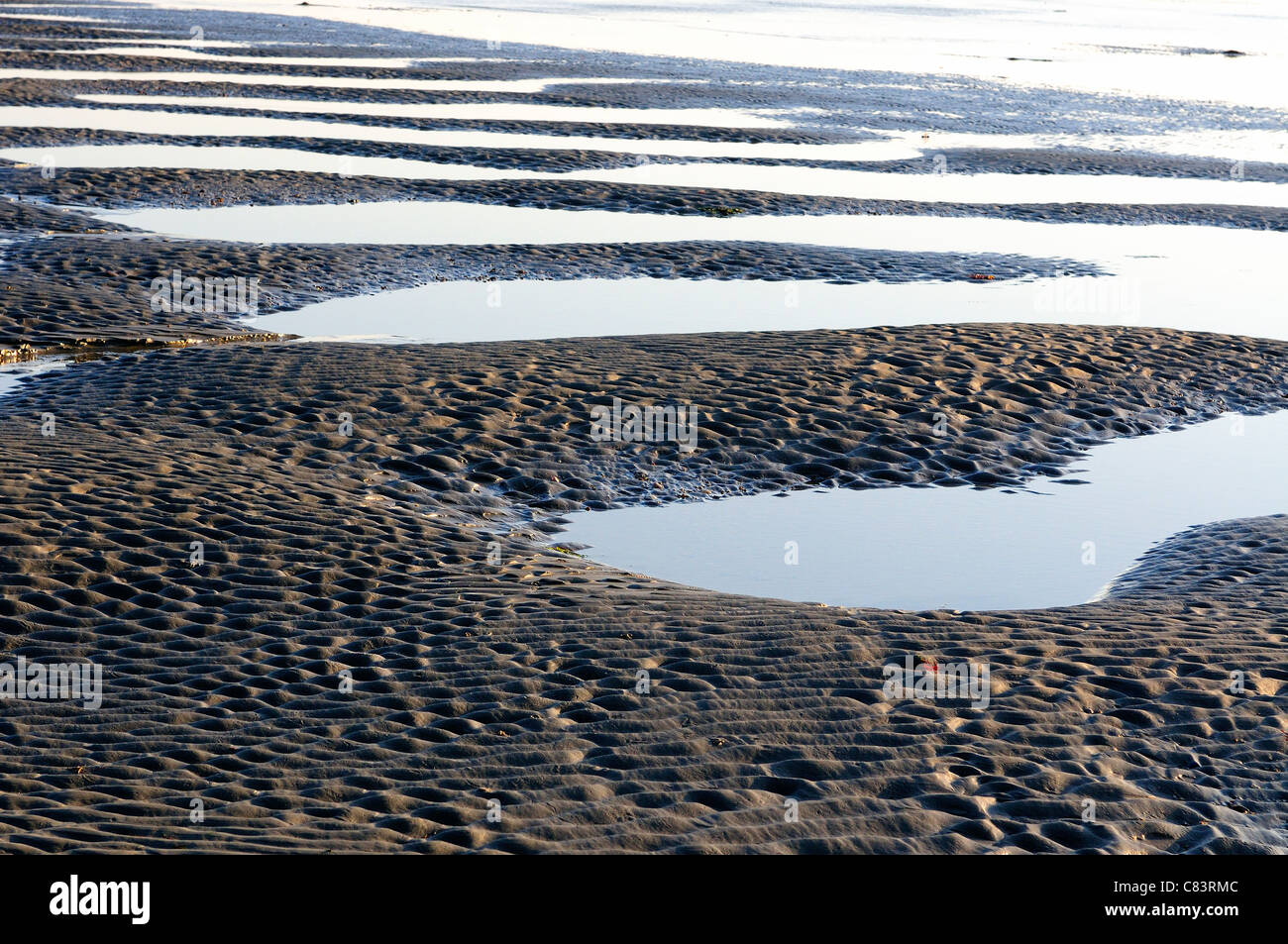 Tidal patterns on beach hi-res stock photography and images - Alamy