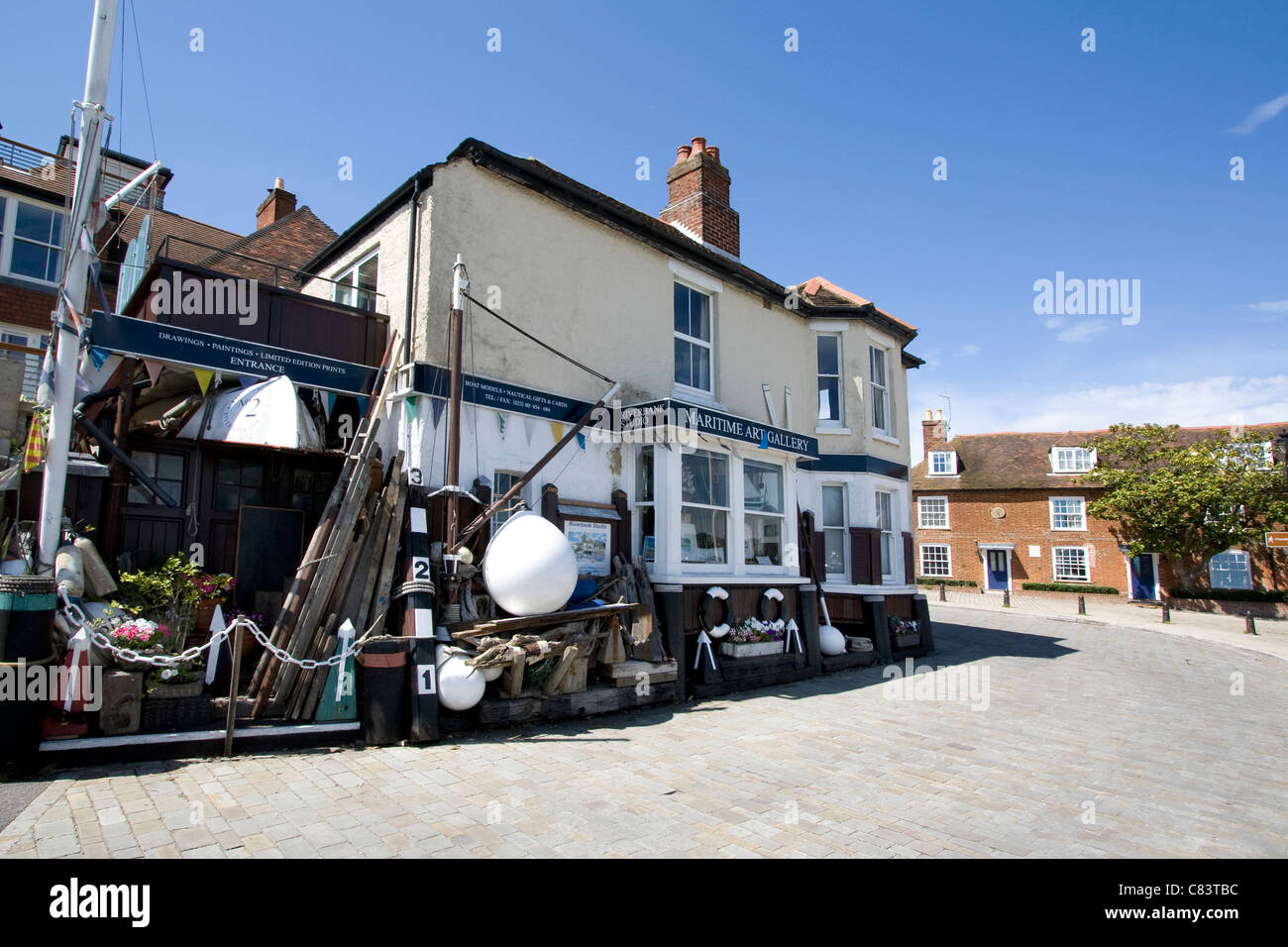 Maritime Art Gallery The Quay Hamble Hampshire Stock Photo - Alamy