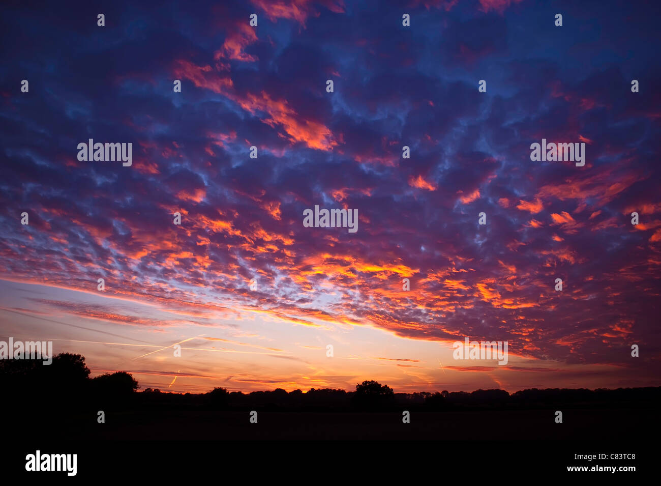 Summer Solstice Sunset 2010 Stock Photo - Alamy