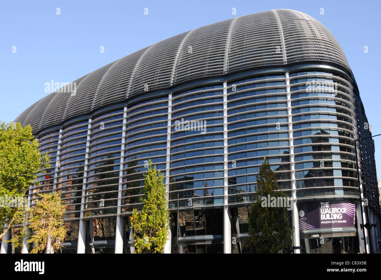 The modern Walbrook Building designed by architects Foster & Partners ...