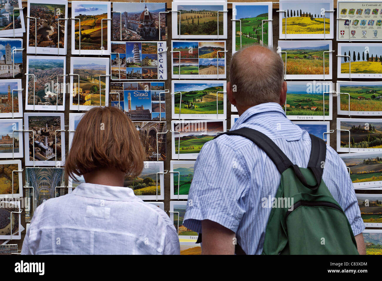 Choosing postcard italy hi-res stock photography and images - Alamy
