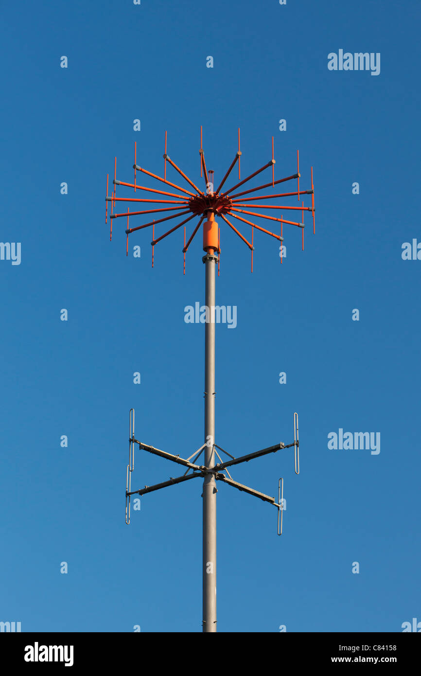 Navigational radio transmitting equipment for air traffic control Stock ...
