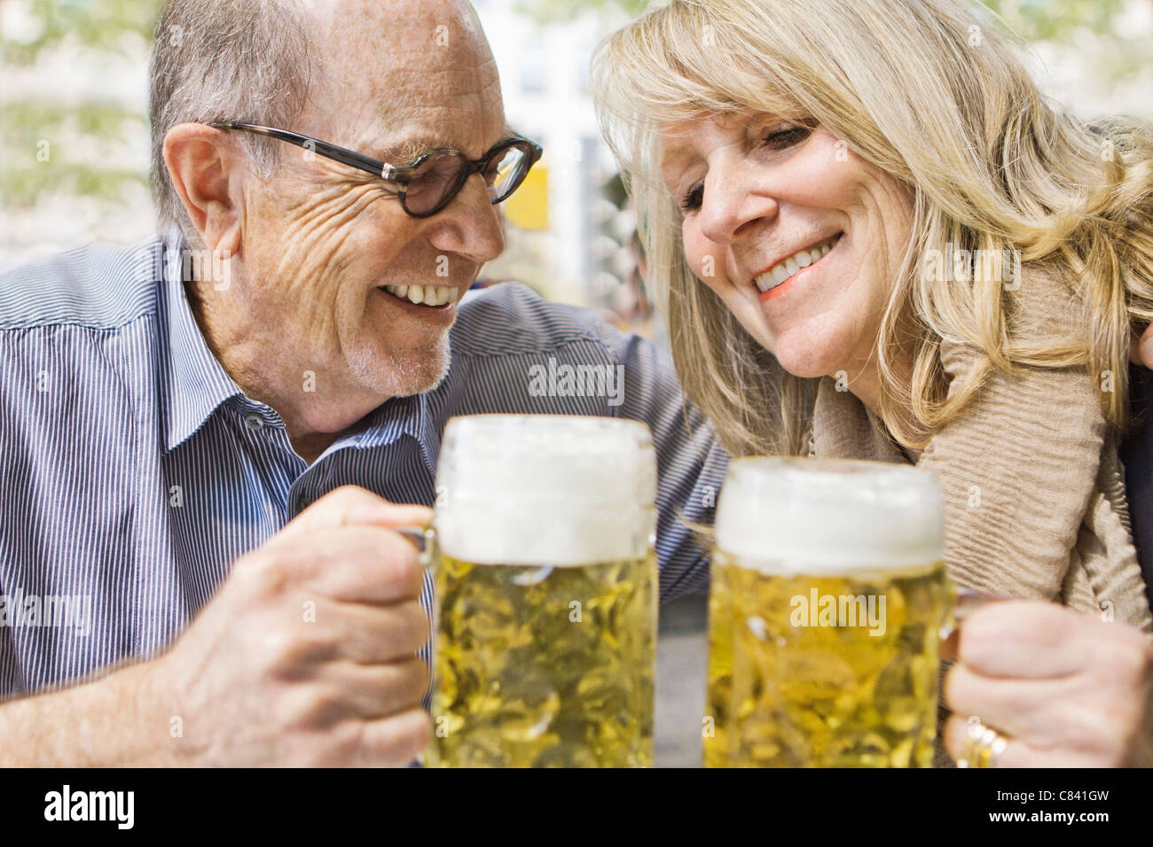 Toasting beer mug hi-res stock photography and images - Alamy