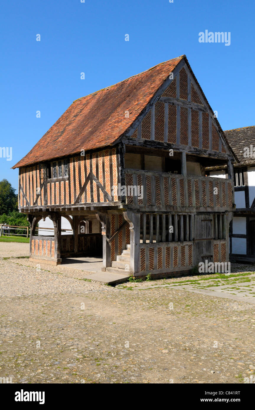 Medieval Market Square building at the Weald and Downland Open Air ...