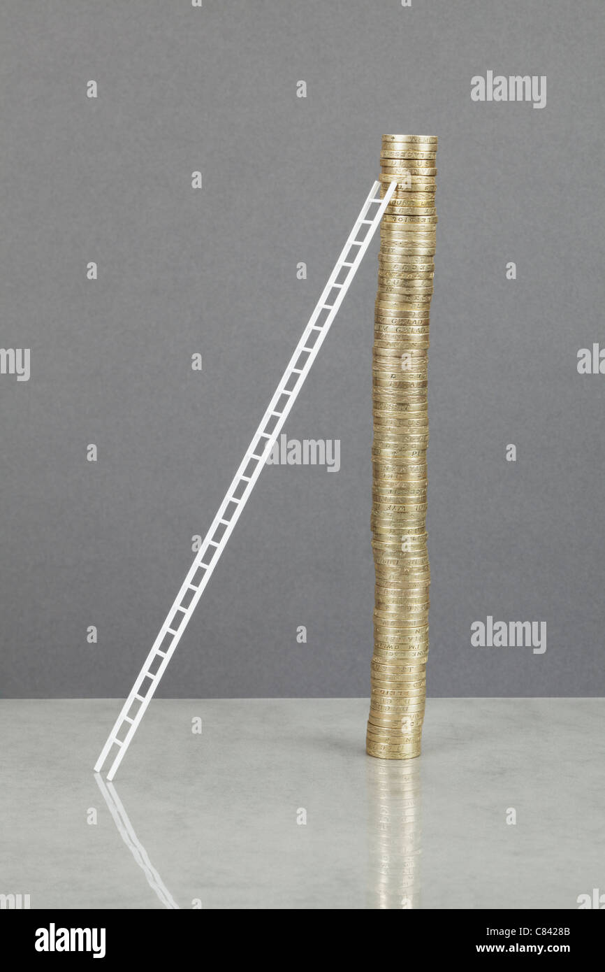 Money and ladder hi-res stock photography and images - Alamy