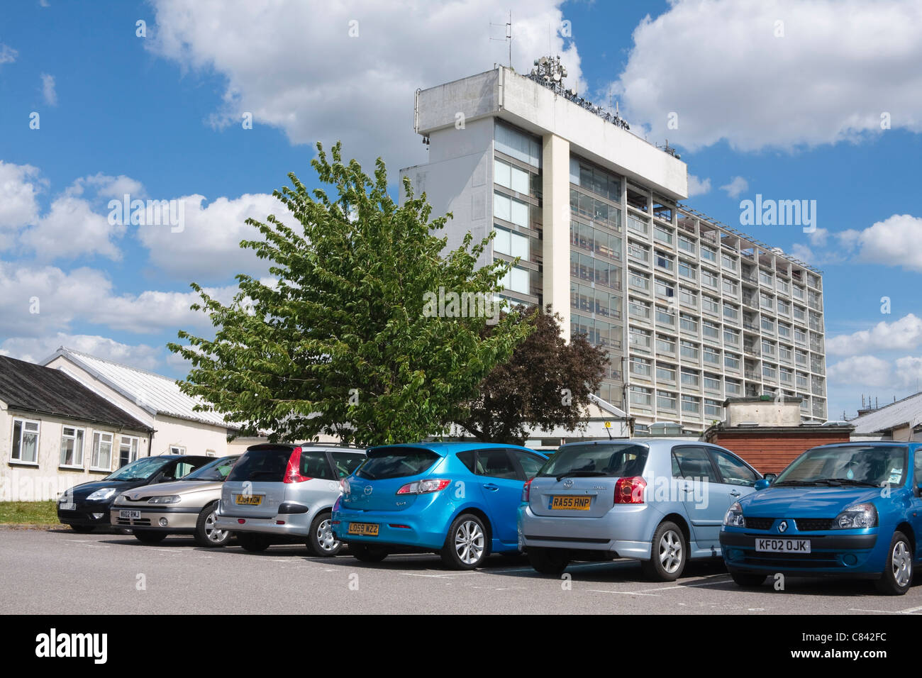 A view of the main building of Hillingdon Hospital in Hillingdon ...