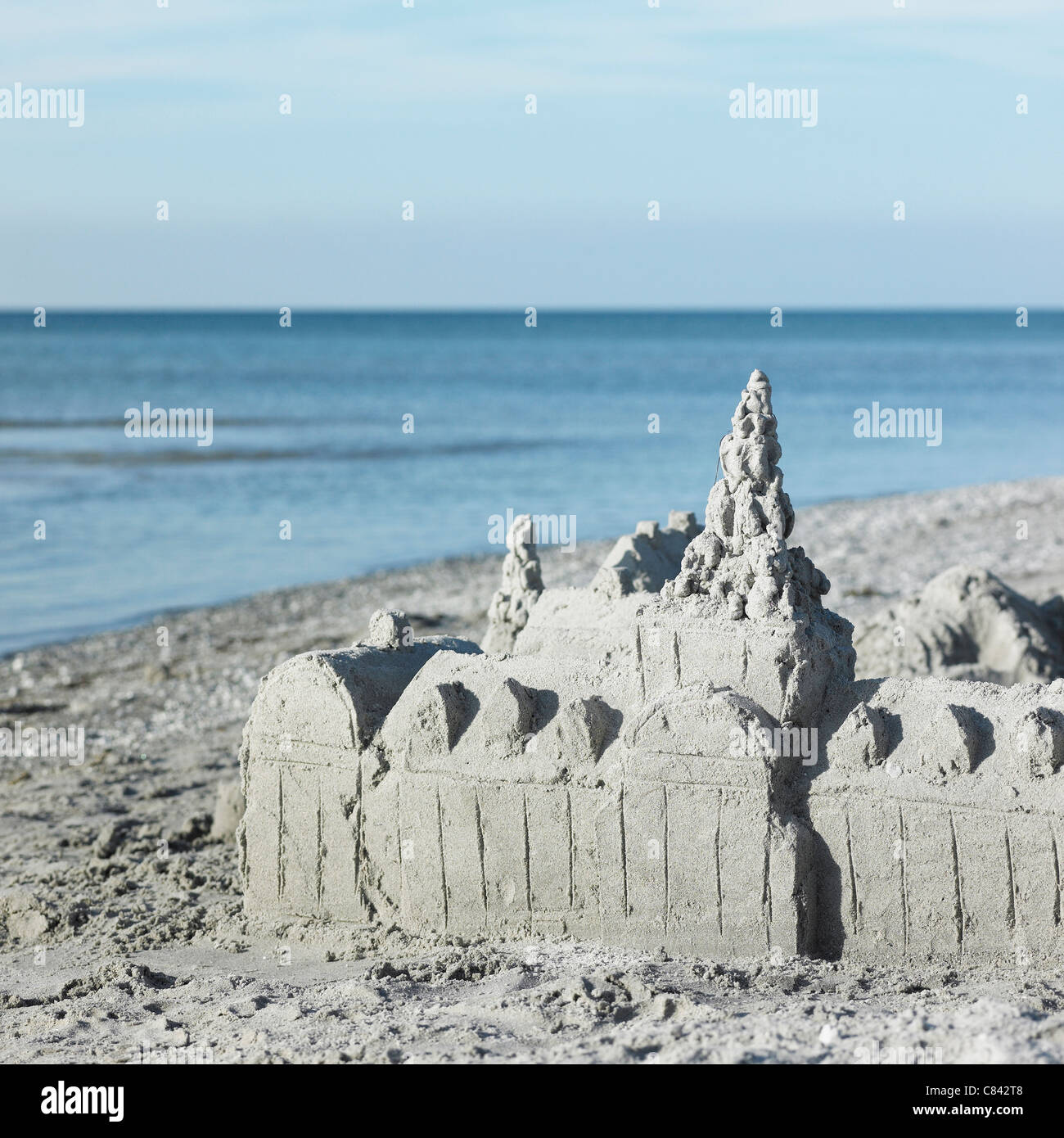 Sandcastle beach hi-res stock photography and images - Alamy