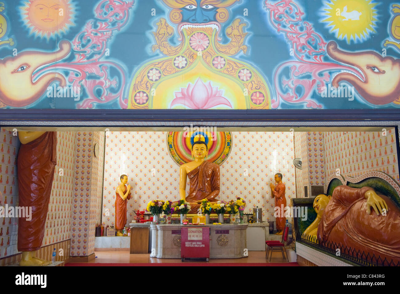 Buddhist Maha Vihara temple, Kuala Lumpur, Malaysia, South East Asia ...