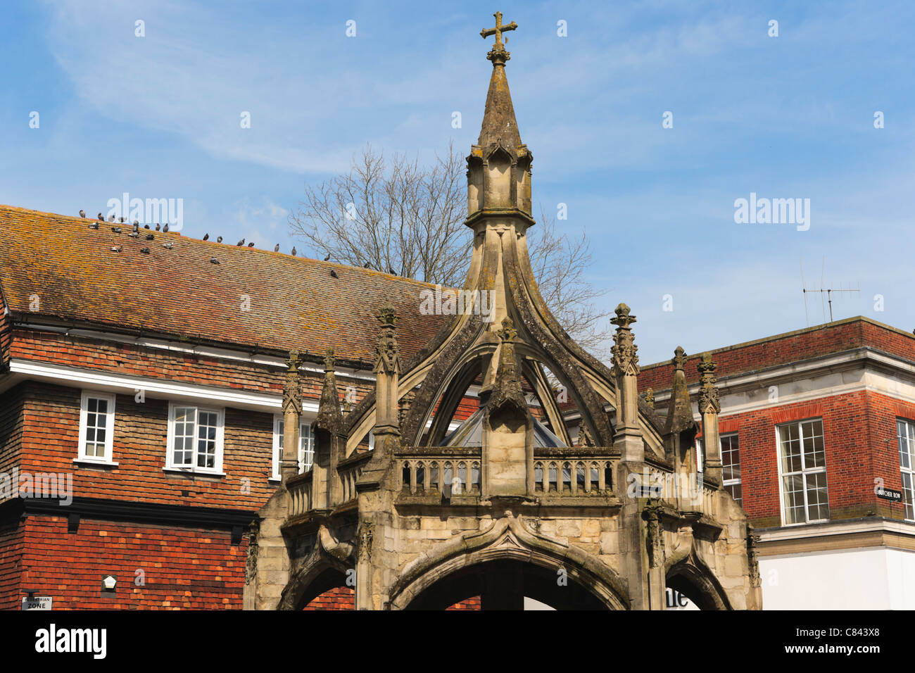 Poultry Cross in the Market Place, Salisbury, Wiltshire, England, UK ...