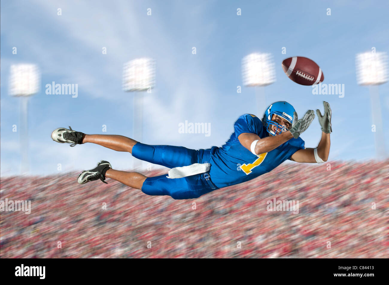 Person Catching A Football