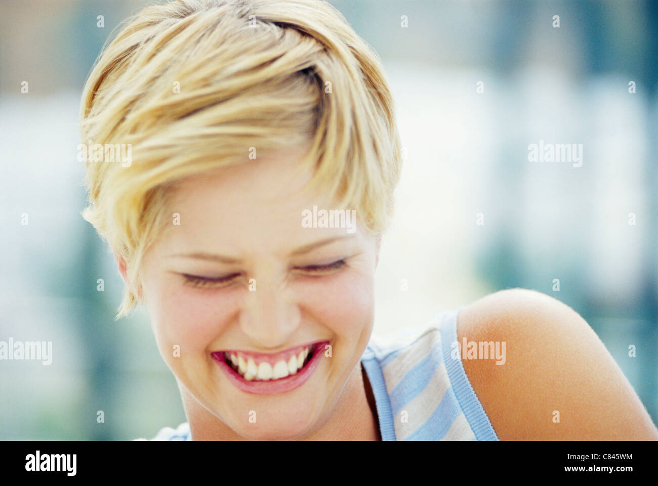 Portrait toothy smiling face hi-res stock photography and images - Alamy