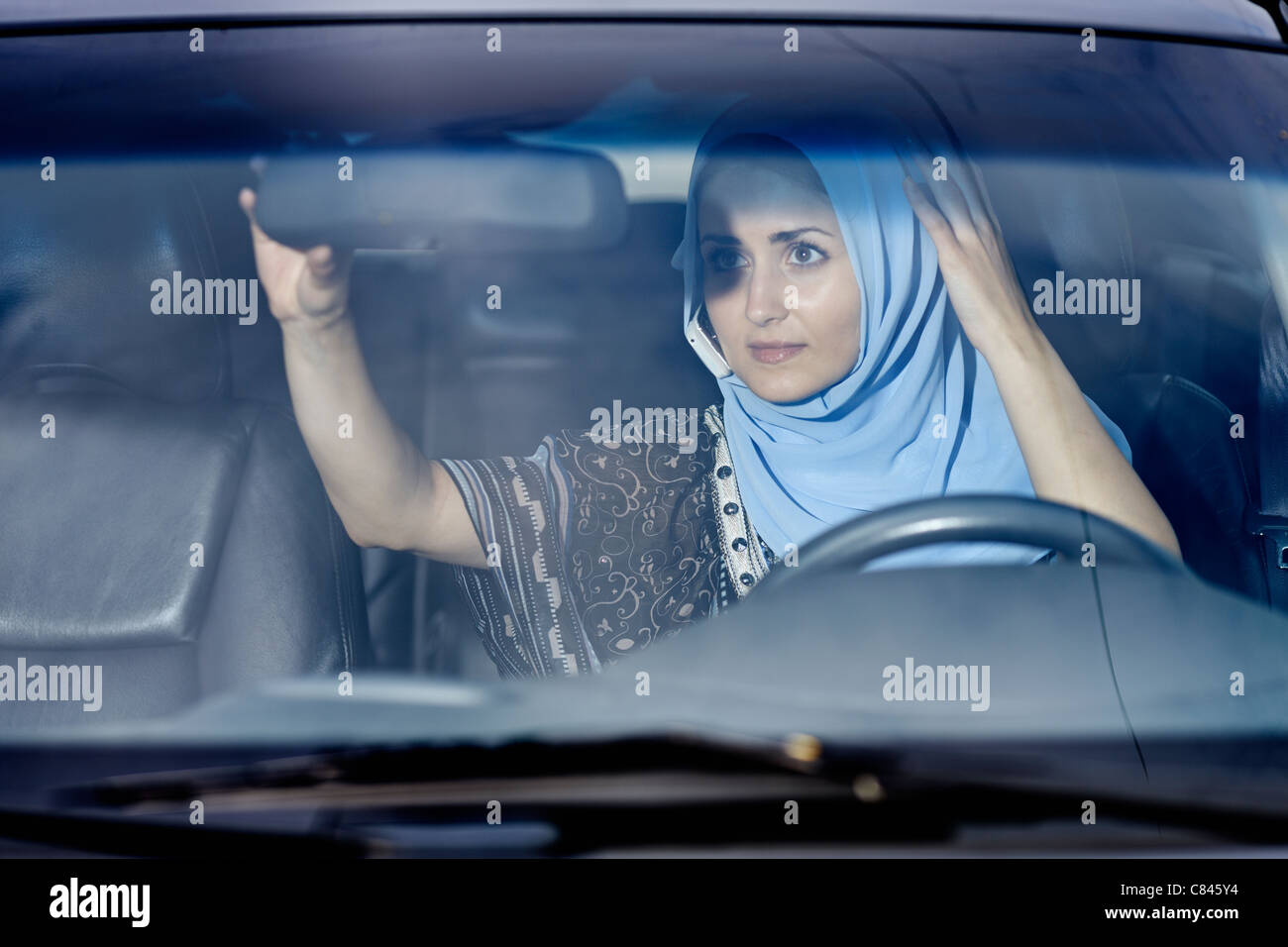 Checking rear view mirror hi-res stock photography and images - Alamy