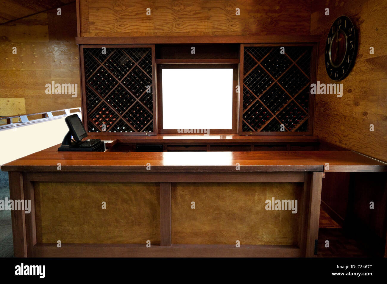 Empty wooden bar counter hi-res stock photography and images - Alamy