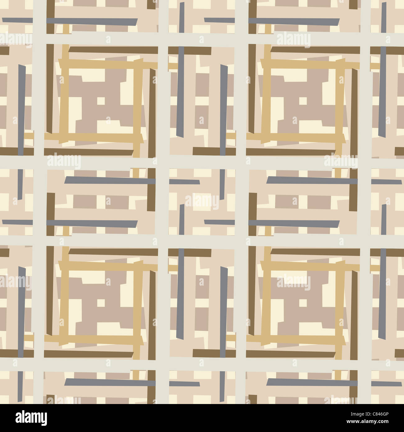 Intersecting boxes and lines seamless background pattern Stock Photo ...