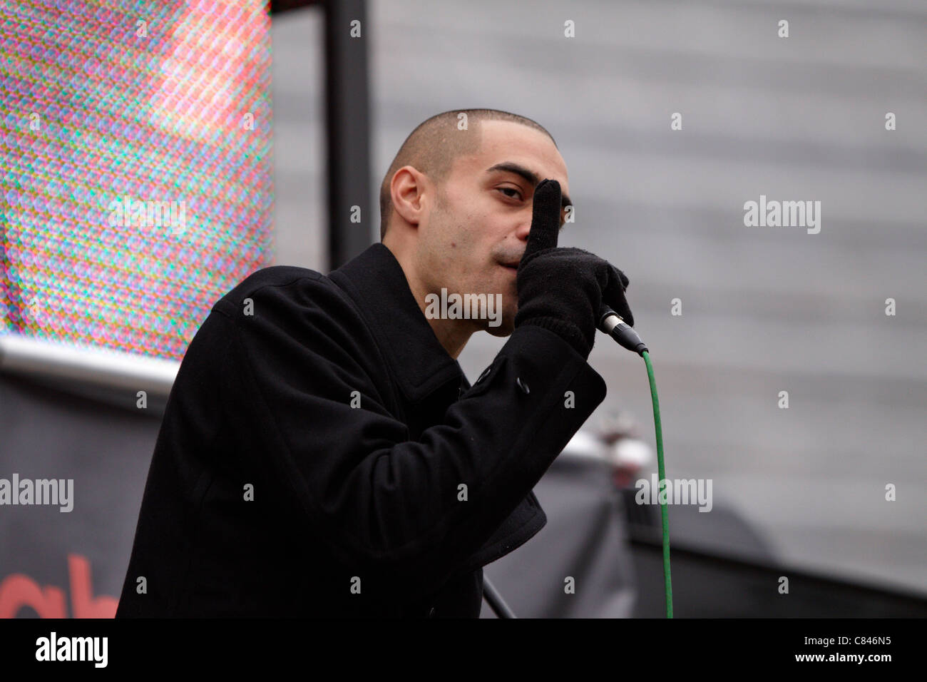 Rapper mc lowkey performs anti hi-res stock photography and images - Alamy
