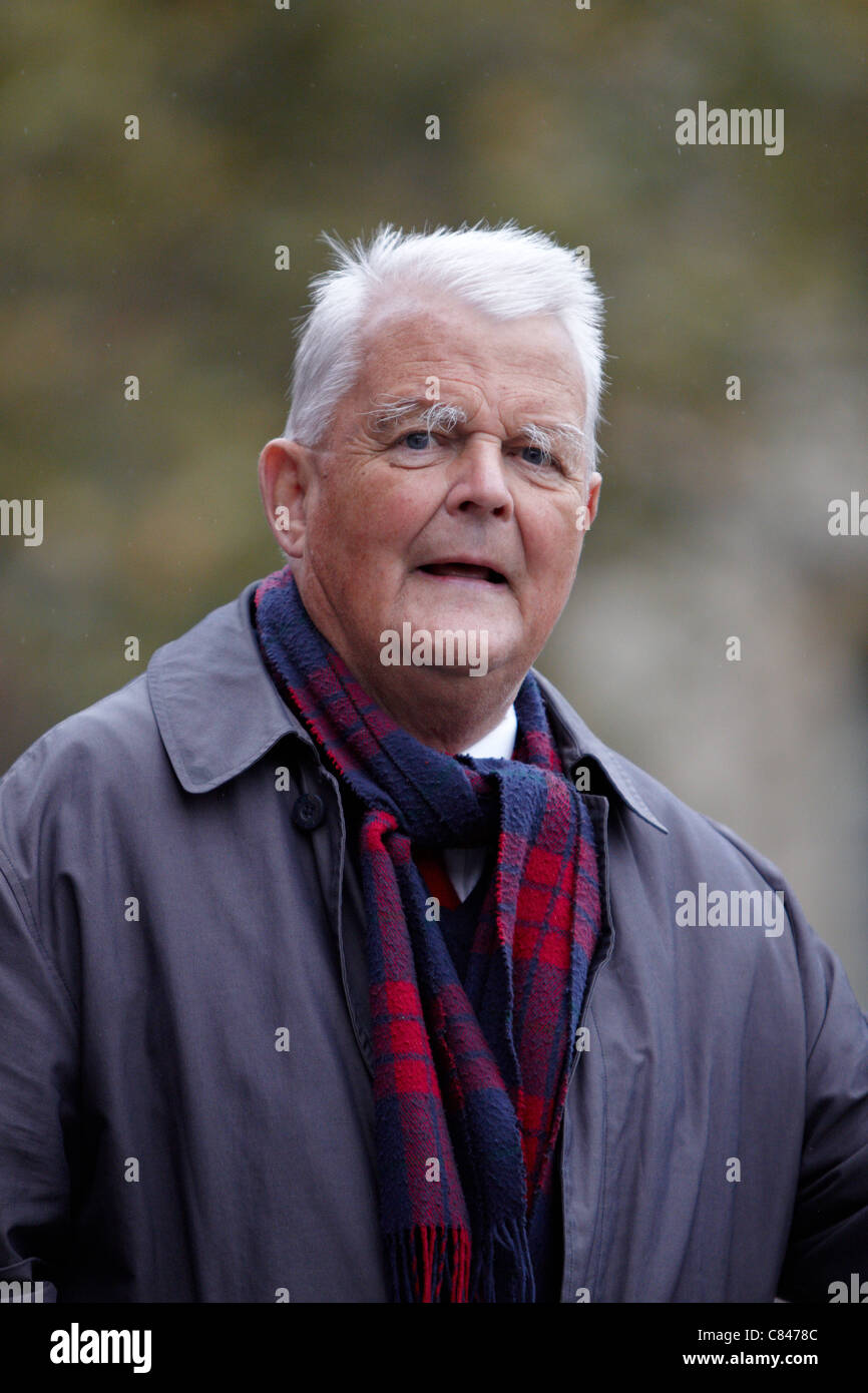 CND founder Bruce Kent at the Anti War Mass Assembly on the 10th ...