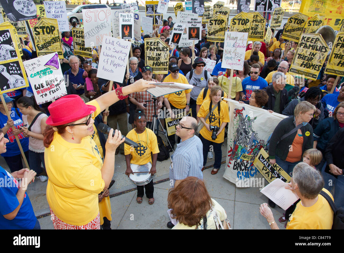 Occupy chicago protest hi-res stock photography and images - Alamy