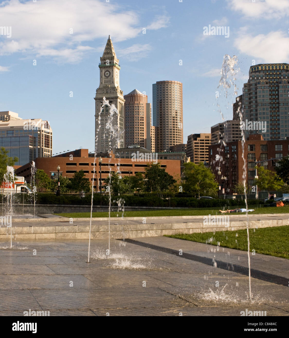 Boston fountain park hi-res stock photography and images - Alamy