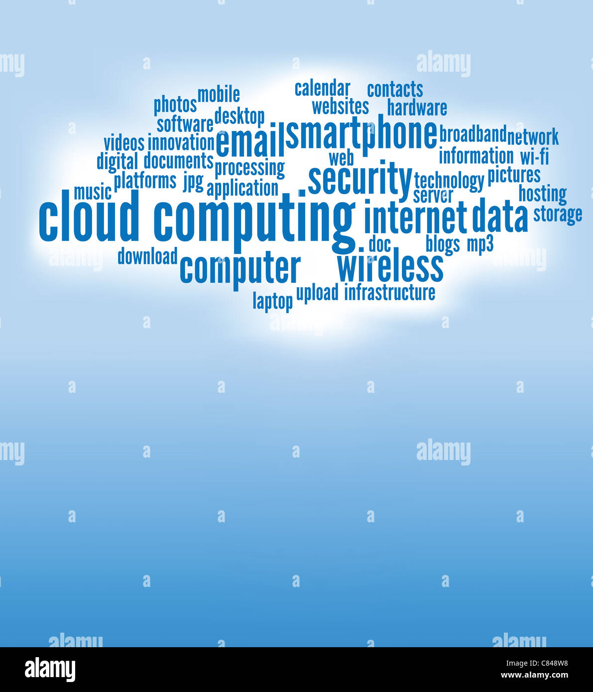cloud computing concepts background, with copy space Stock Photo - Alamy