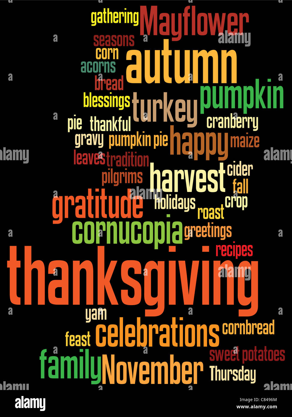 Thanksgiving Background With Random Layout Of Thanksgiving Words Stock thanksgiving-background-with-random-layout-of-thanksgiving-words-stock