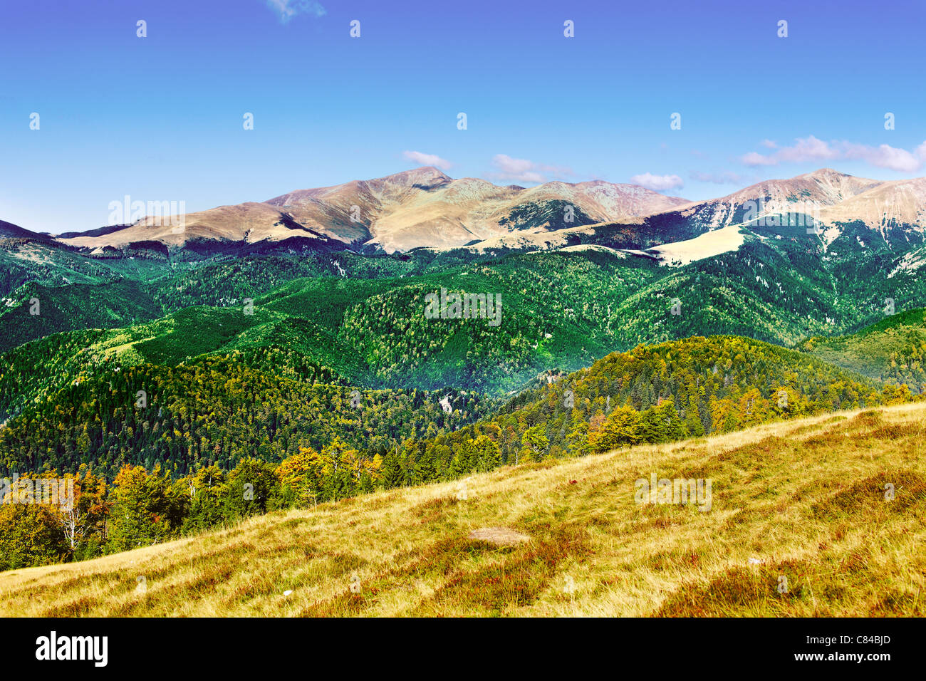 Landscape of Parang mountains in Romania, in autumn Stock Photo - Alamy
