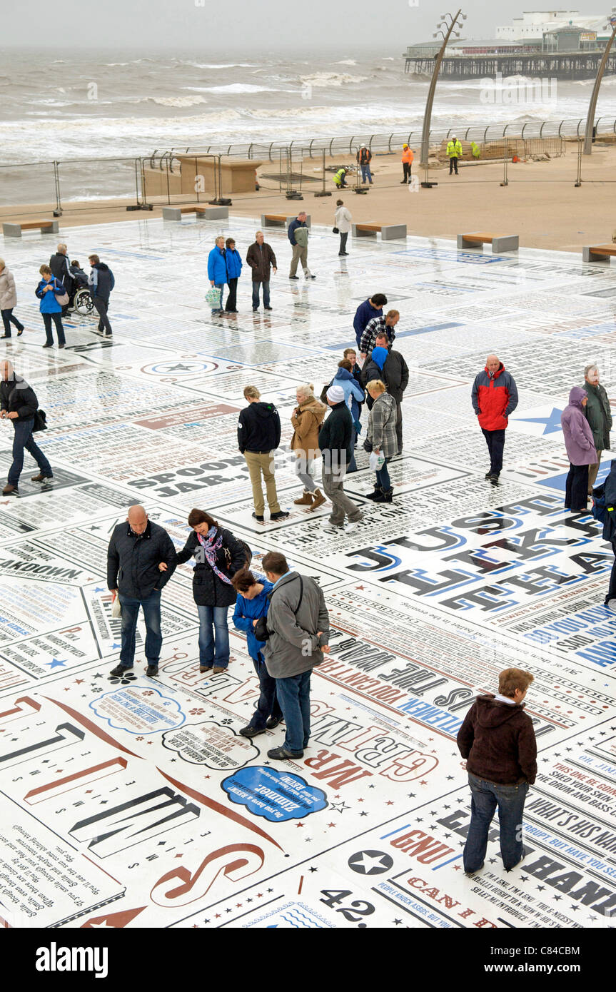 BLACKPOOL, UK, MON 10TH OCT, 2011. The Blackpool Comedy Carpet opens on ...