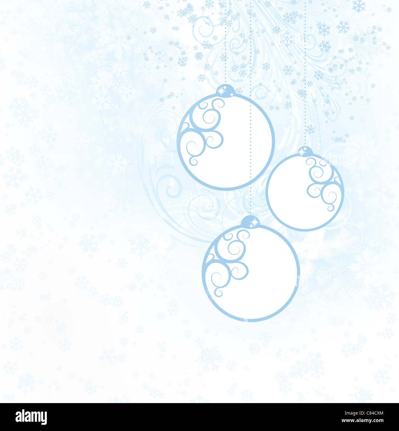 Christmas design background with event balls Stock Photo - Alamy