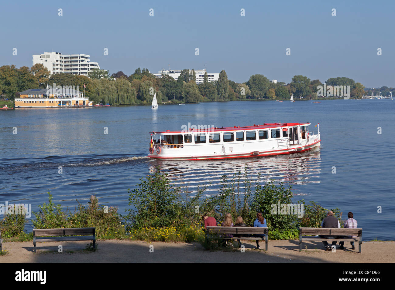 Aussenalster, (outer Lake Alster), Hamburg, Germany Stock Photo - Alamy