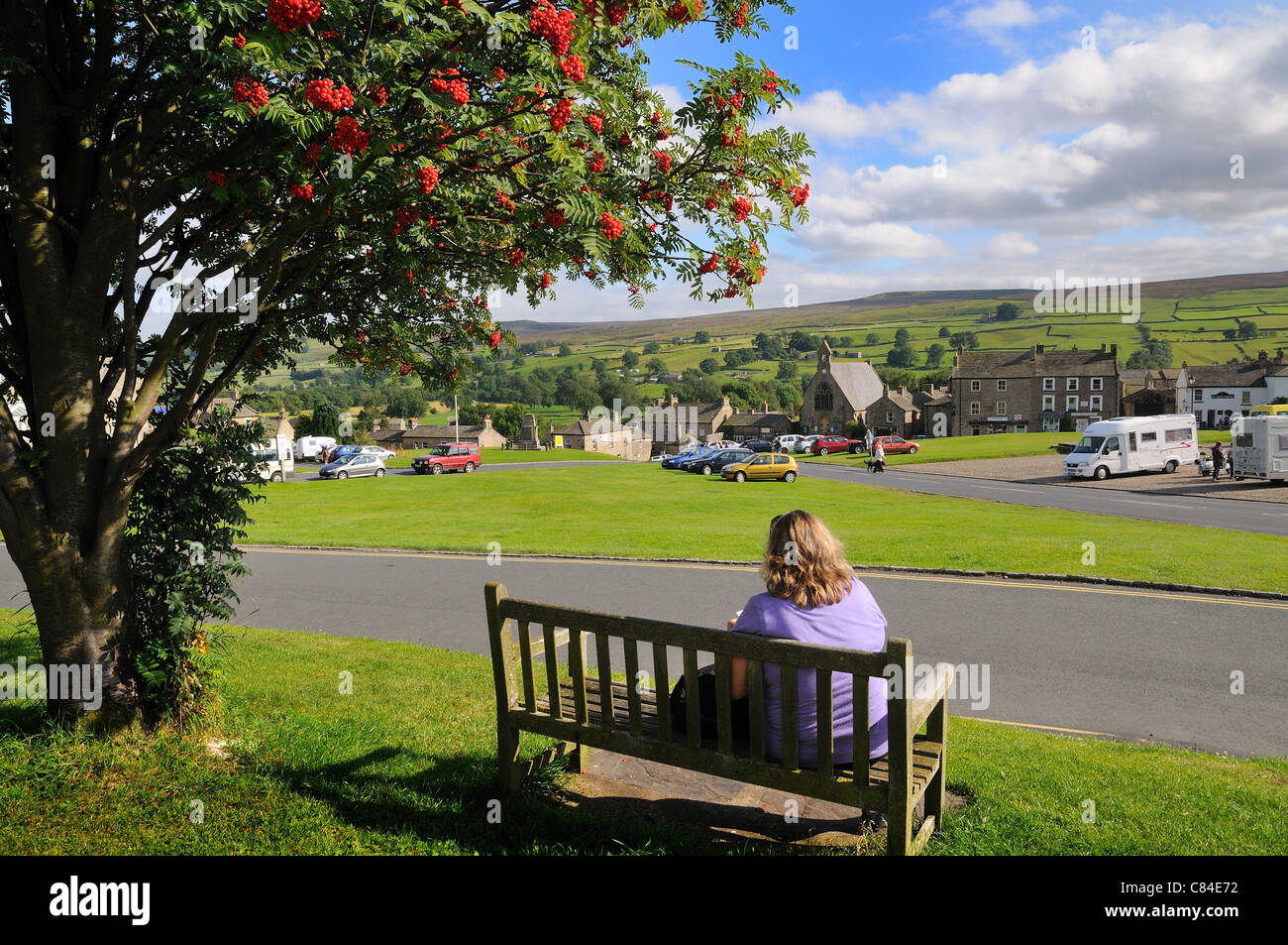 Reeth village,Swaledale Yorkshire,England Stock Photo - Alamy