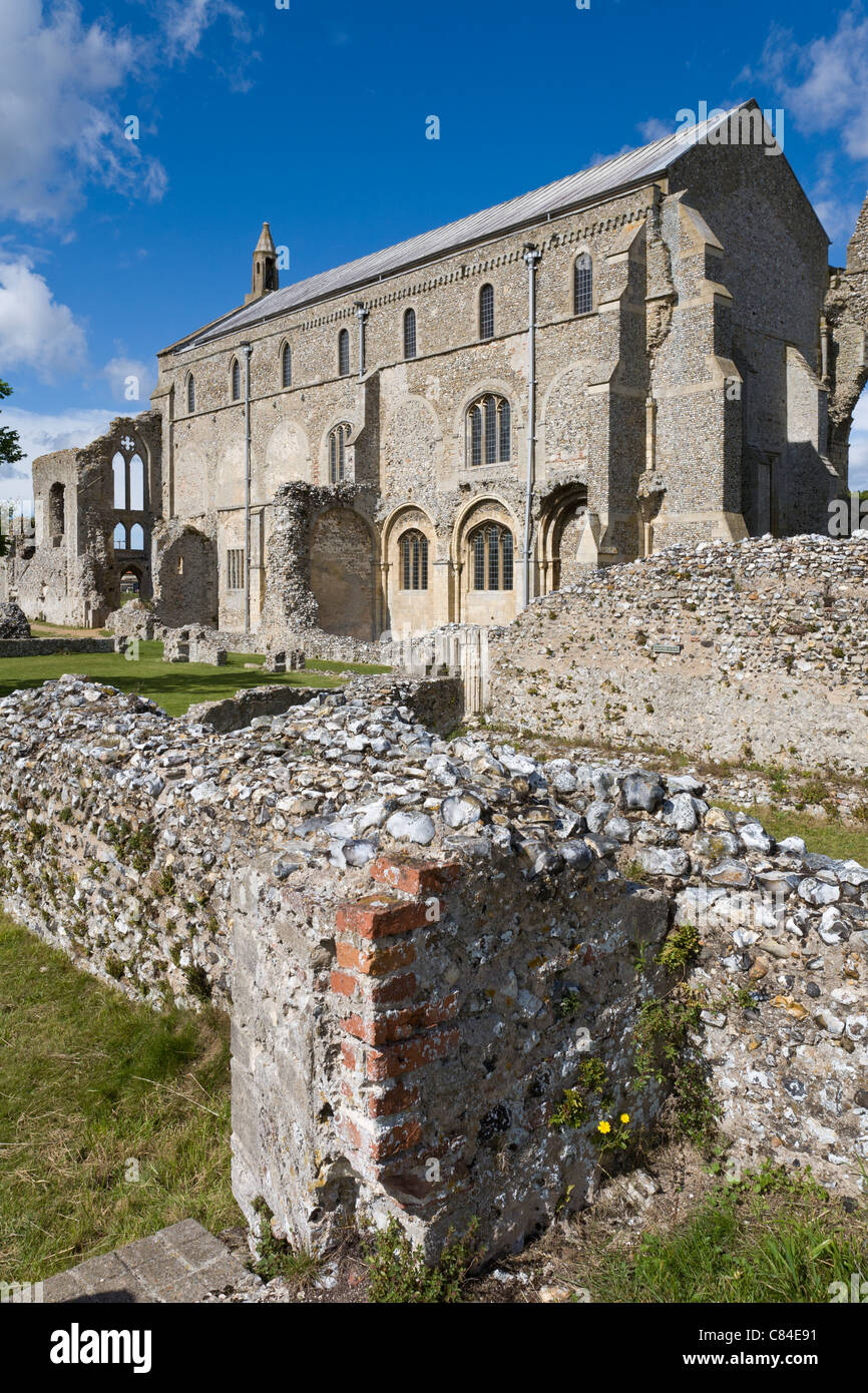 The 12thC Priory church of St Mary and the Holy Cross at Binham ...