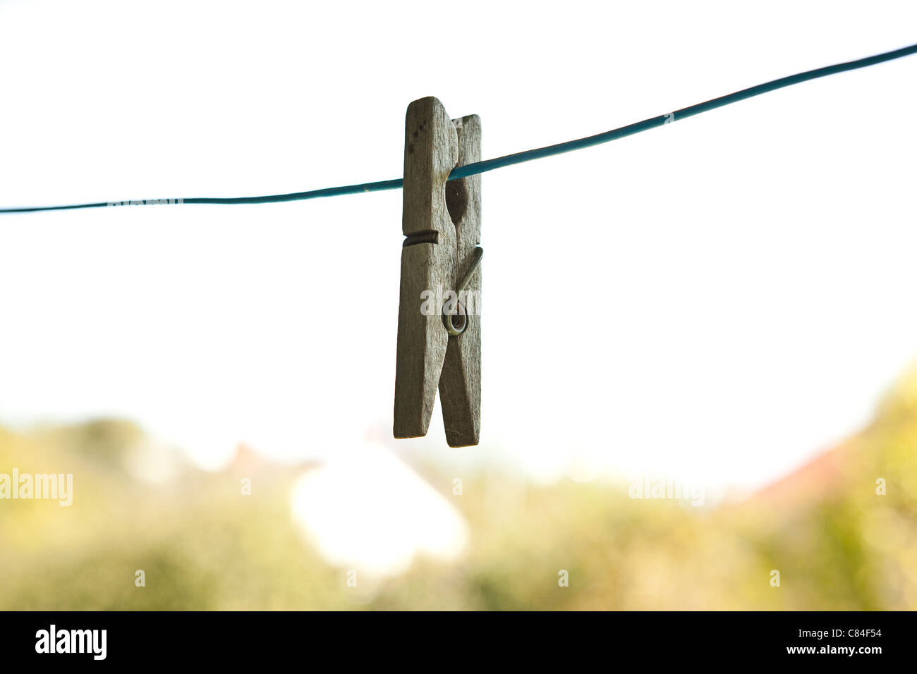 Clothes peg on washing hi-res stock photography and images - Alamy