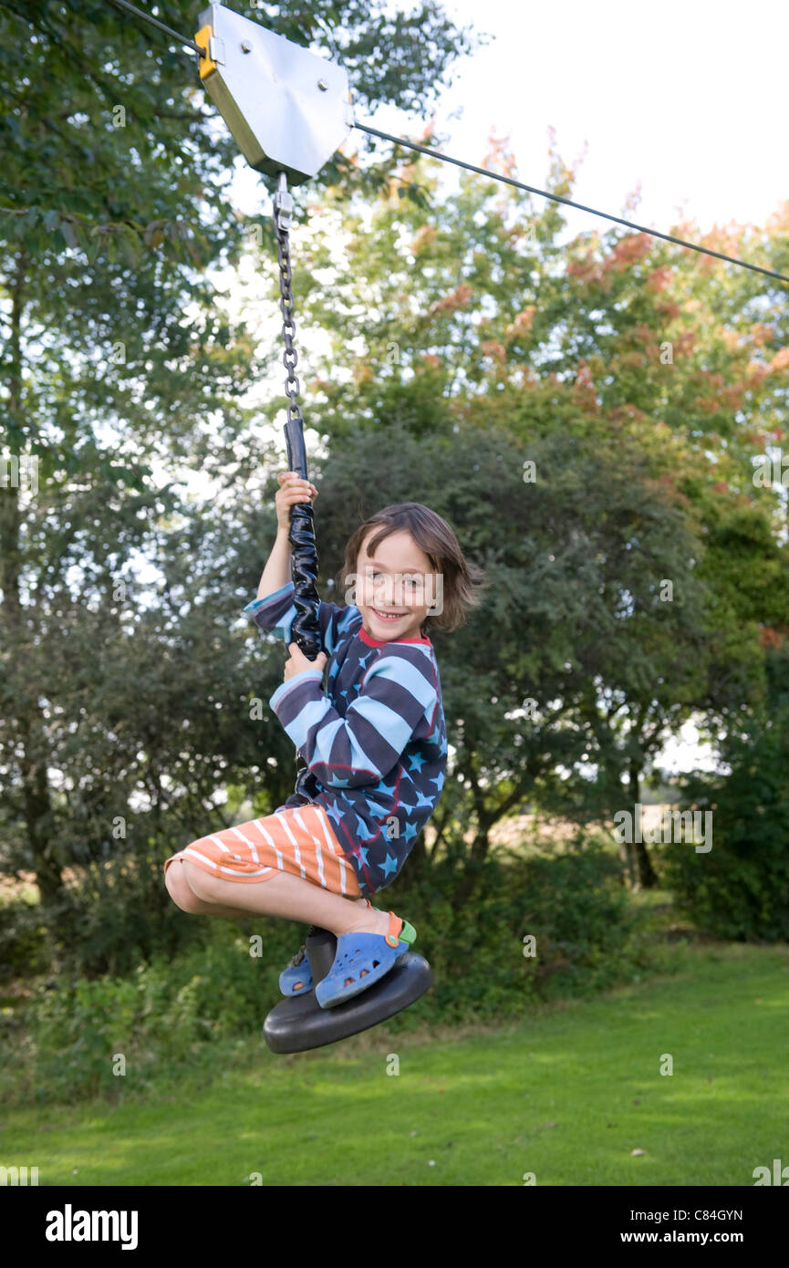 Children zipwire uk hi-res stock photography and images - Alamy