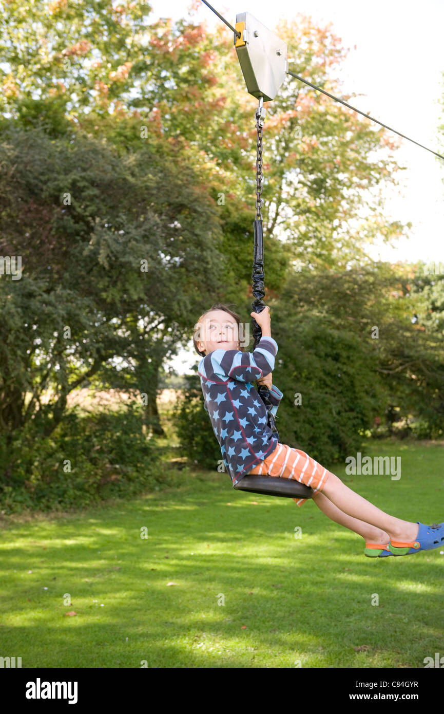 Children zipwire uk hi-res stock photography and images - Alamy