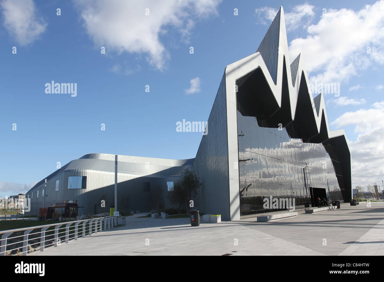 Exterior of Riverside Museum Glasgow Scotland October 2011 Stock Photo ...