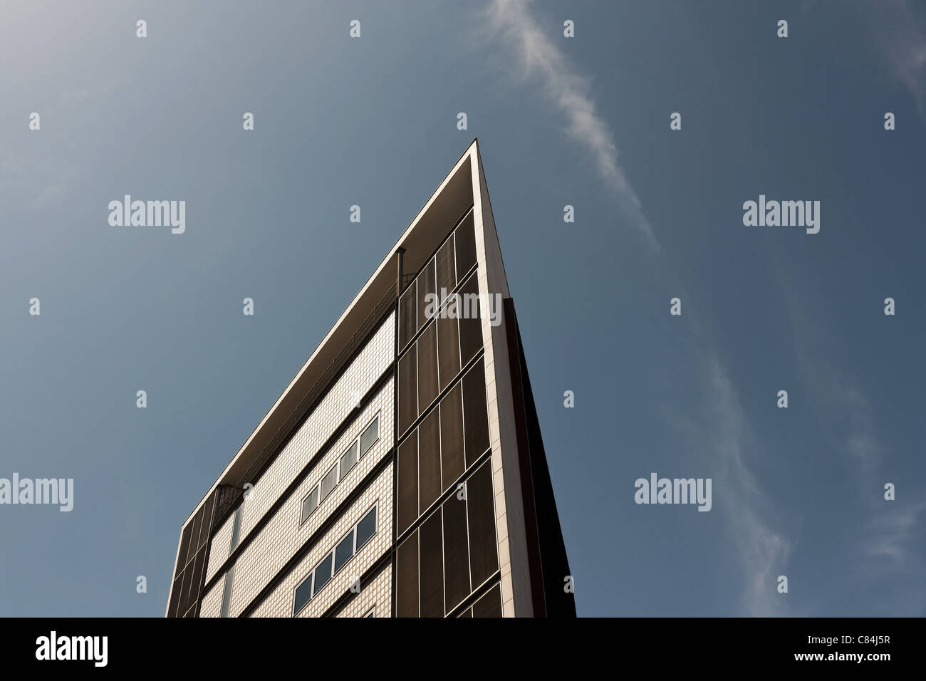 top of an building against blue sky Stock Photo - Alamy