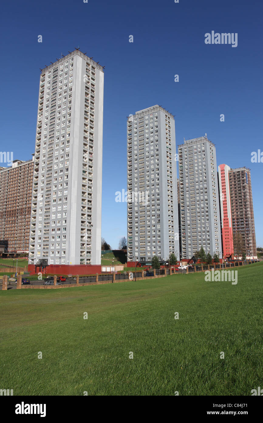 Red Road housing estate, Glasgow Scotland October 2011 Stock Photo - Alamy