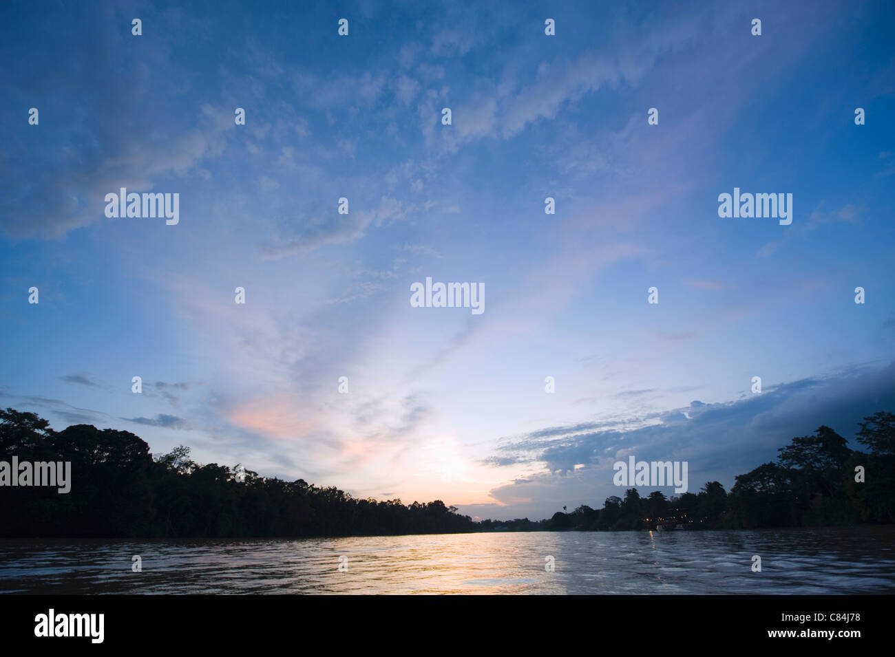 Sungai Kinabatangan River, Sabah, Borneo, Malaysia Stock Photo - Alamy