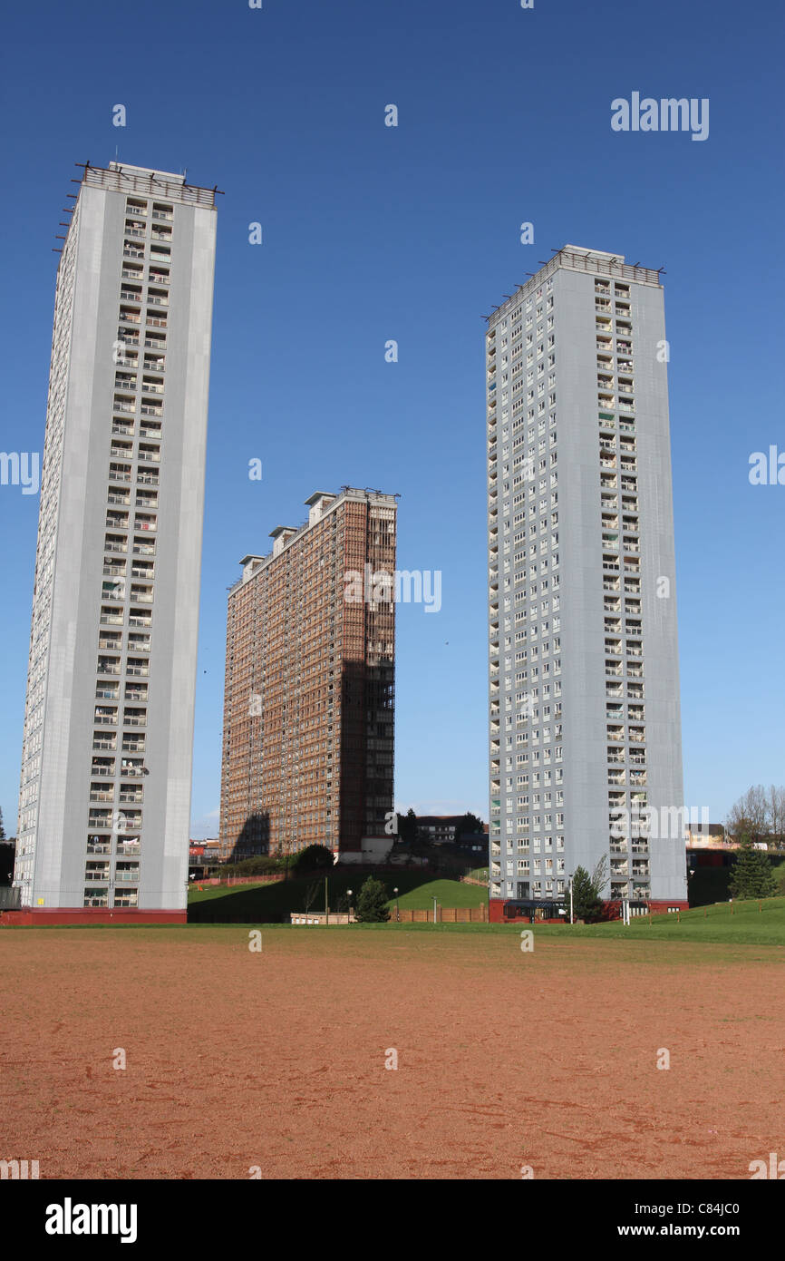 Red Road housing estate, Glasgow Scotland October 2011 Stock Photo - Alamy