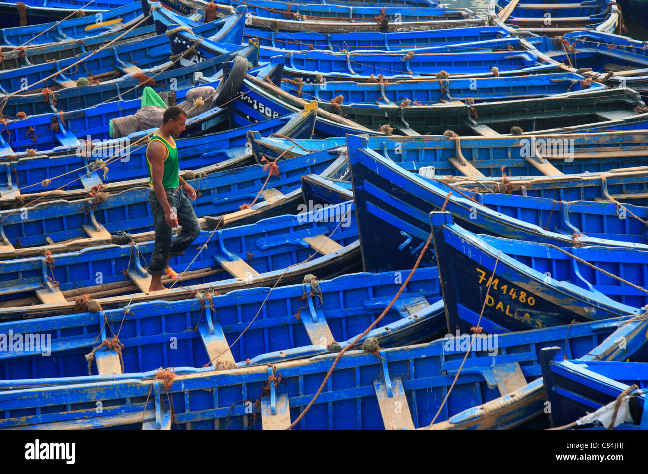 Moroccan marocco harbor sardine boat coast hi-res stock photography and ...