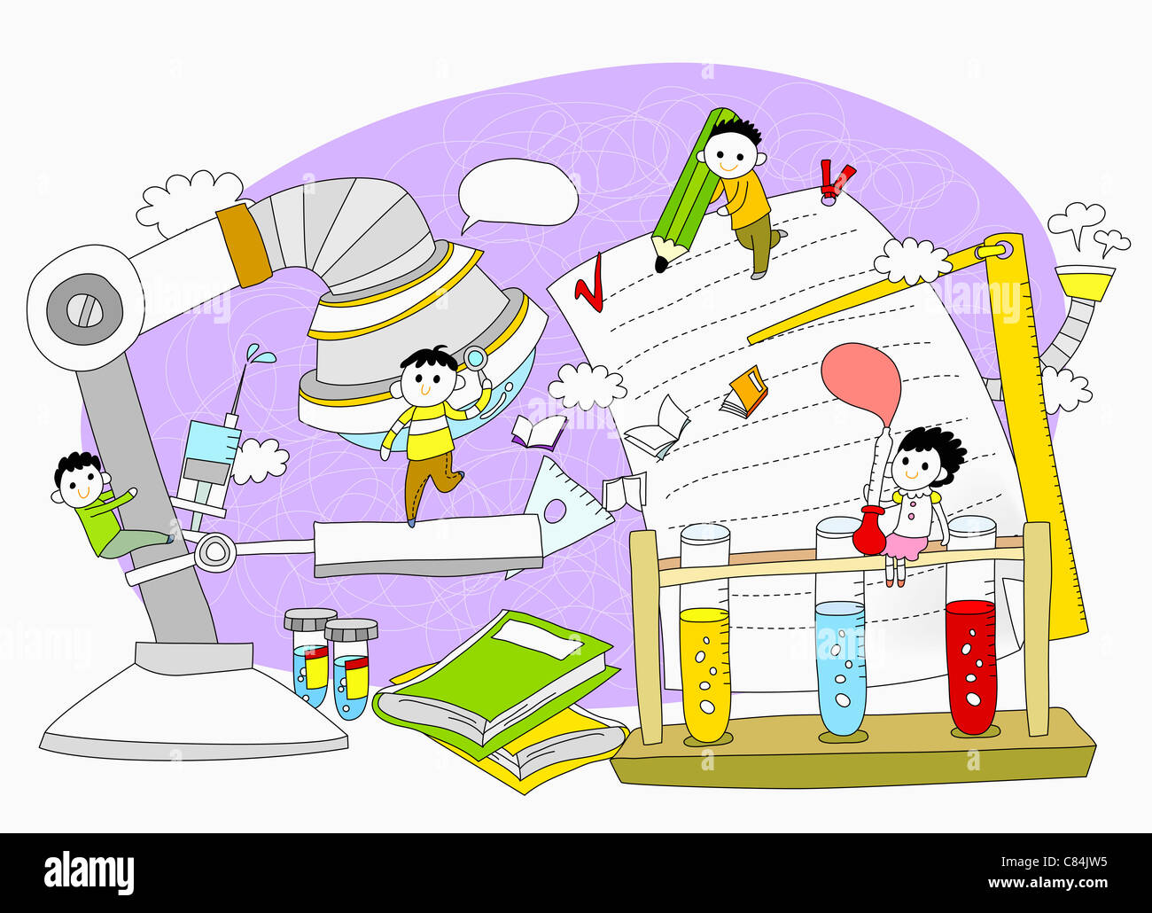 Study adolescent Cut Out Stock Images & Pictures - Alamy