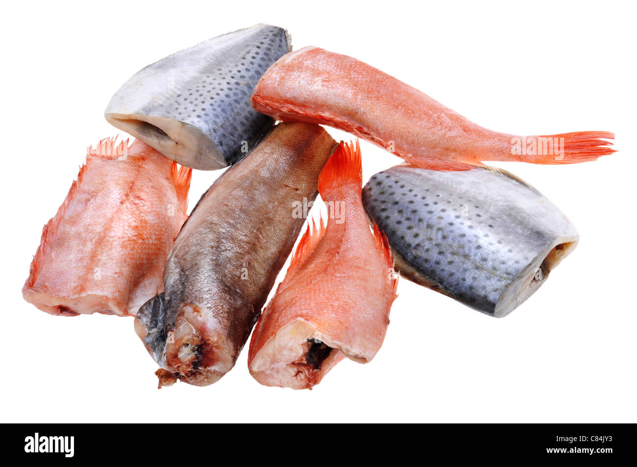 object on white - food fresh fish isolated Stock Photo - Alamy