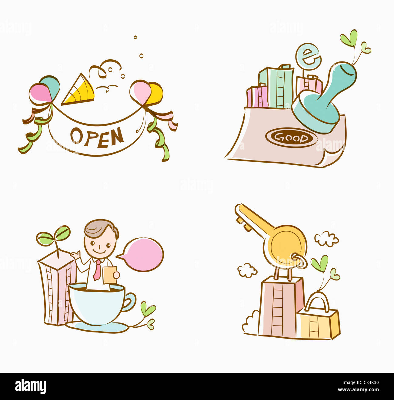 Various types of icons Stock Photo - Alamy