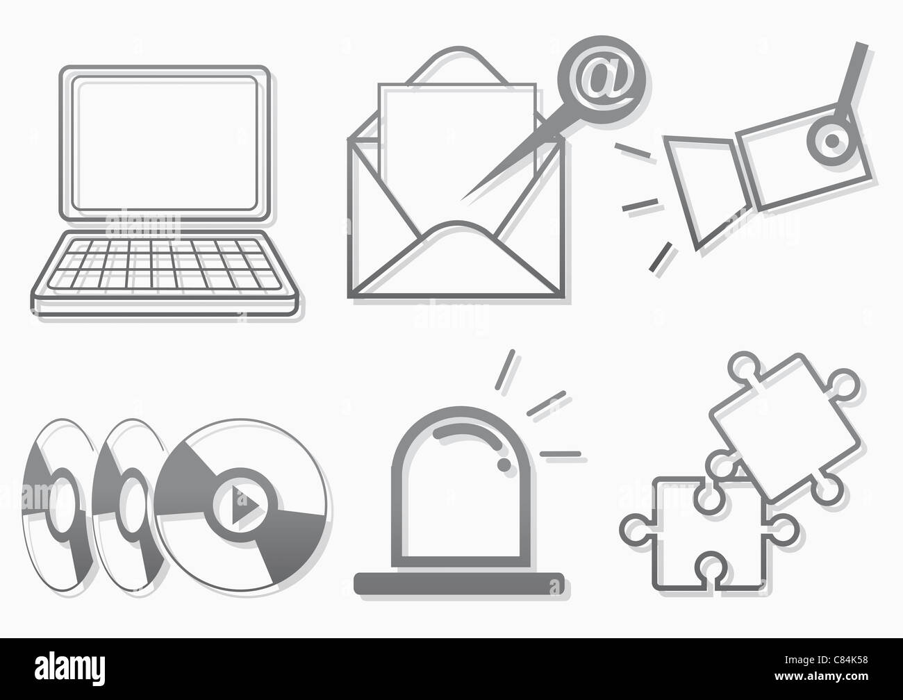 Various types of icons Stock Photo - Alamy