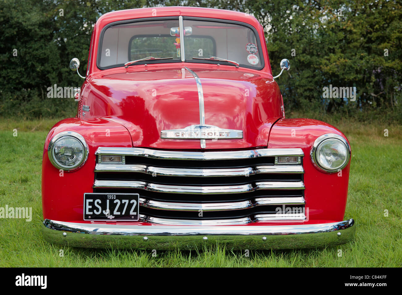 Old red Chevrolet Stock Photo - Alamy