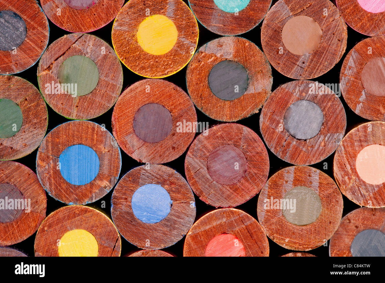 Close up of a pile of crayons Stock Photo - Alamy