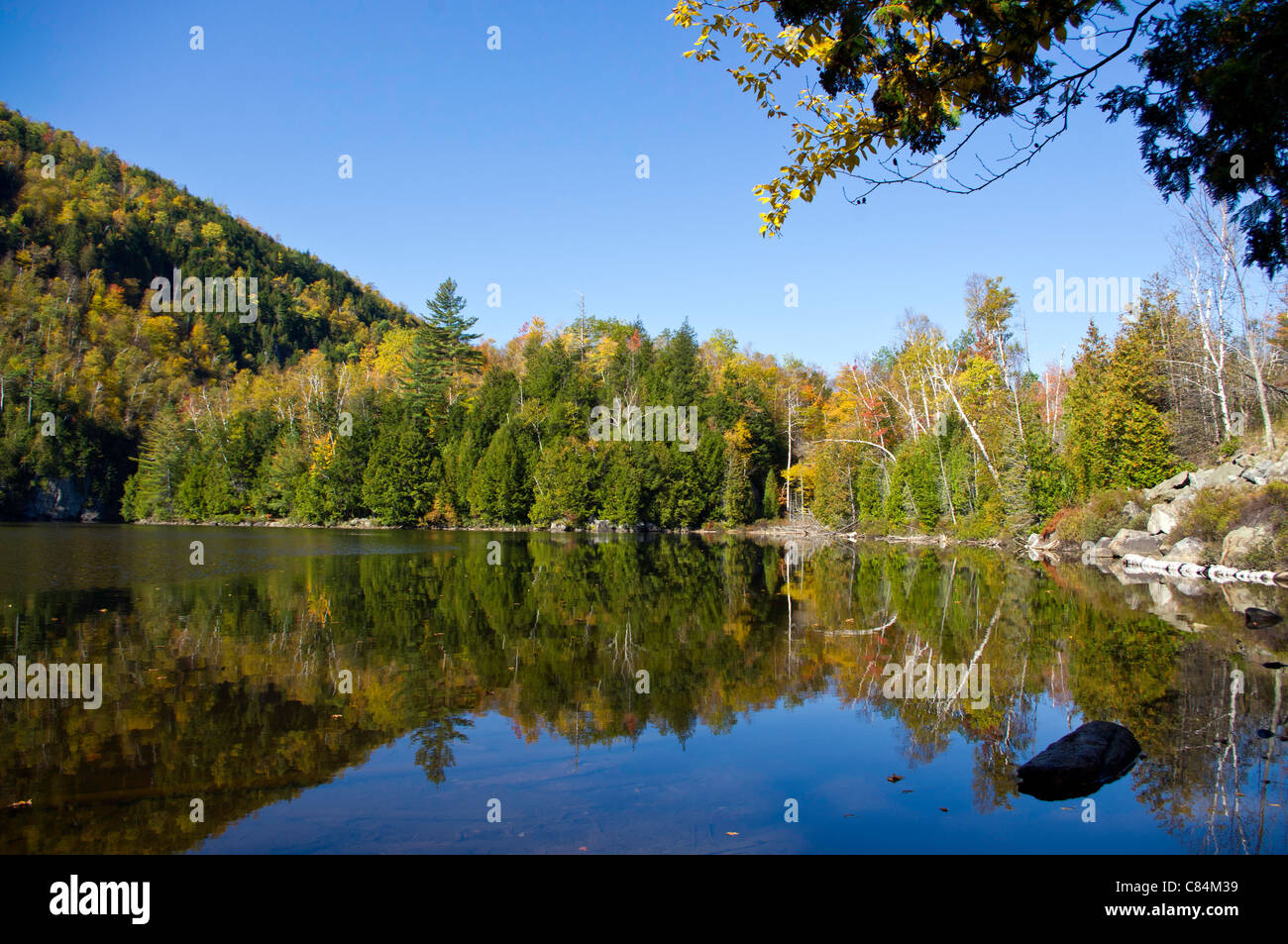 Fall in the Adirondack Mountains around Lake Placid, Keene, North Elba ...
