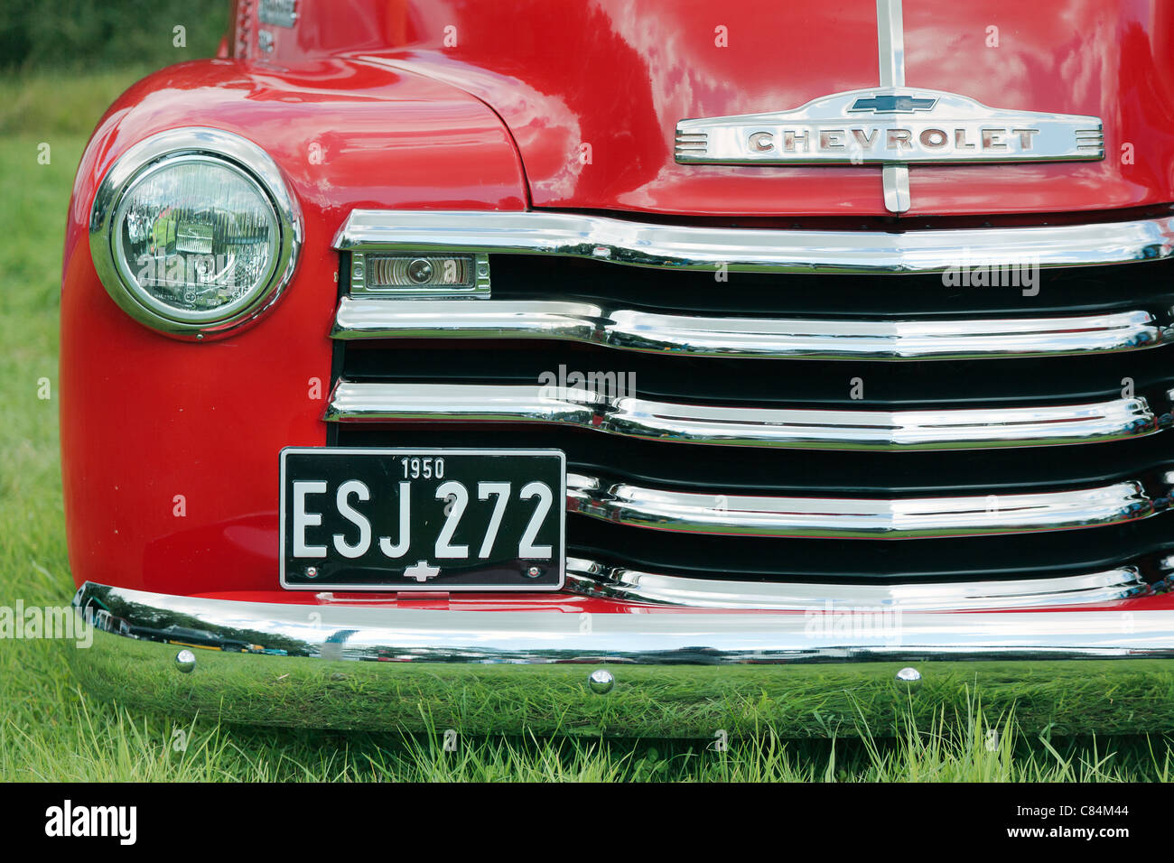 Old red Chevrolet Stock Photo - Alamy