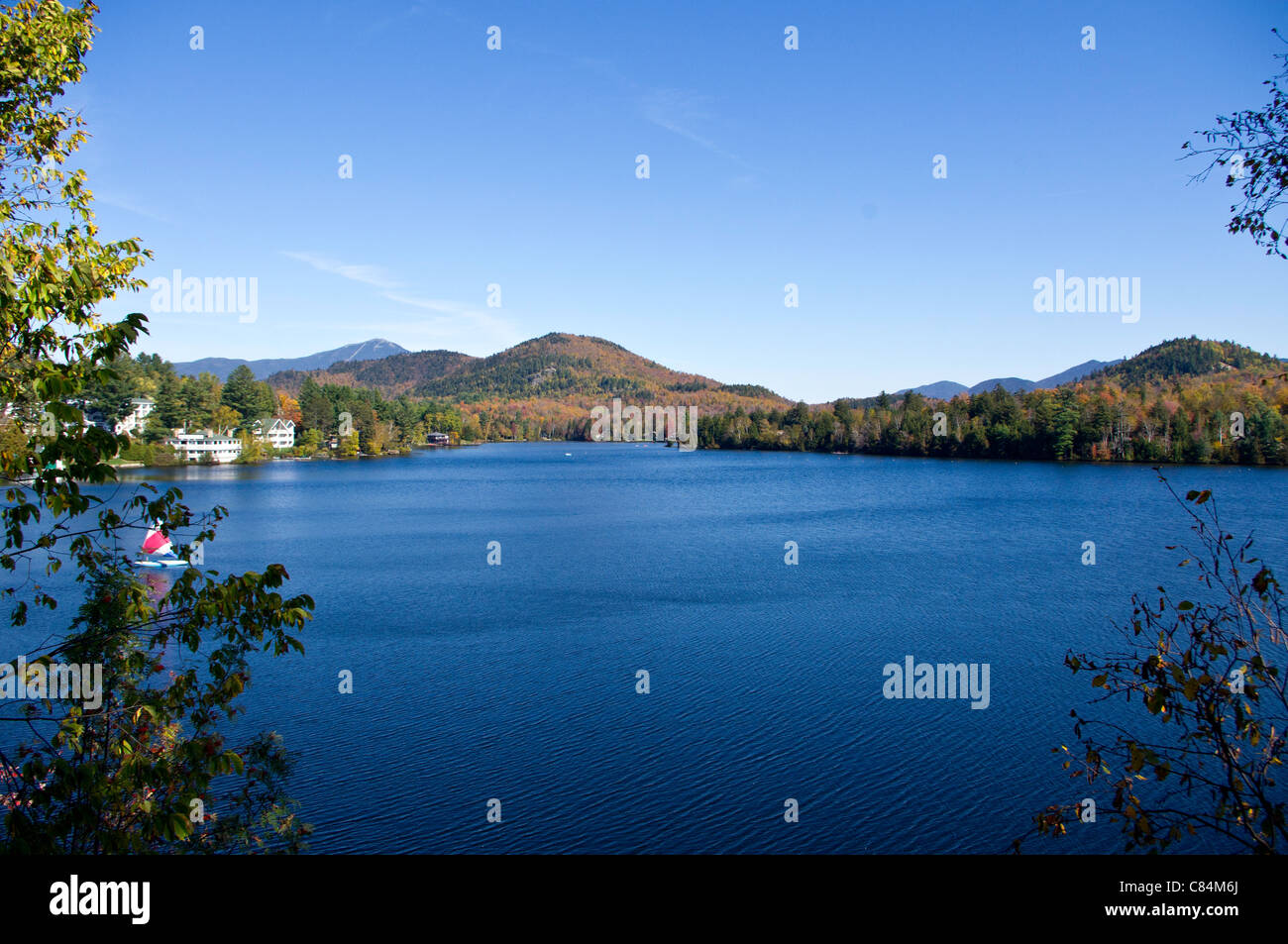 Fall in the Adirondack Mountains around Lake Placid, Keene, North Elba ...